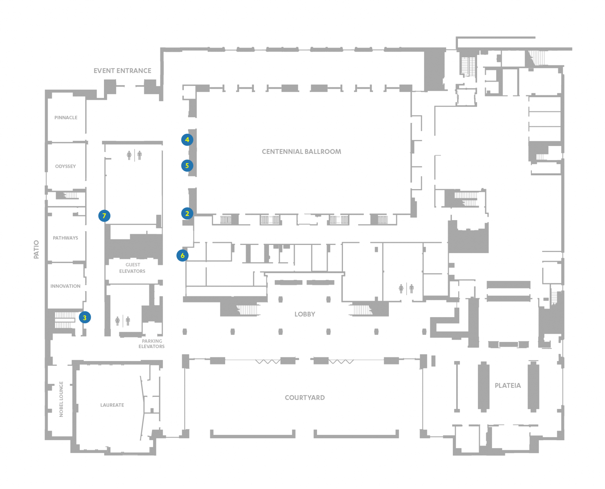 Map of Art Locations | UCLA Luskin Conference CenterUCLA Luskin ...